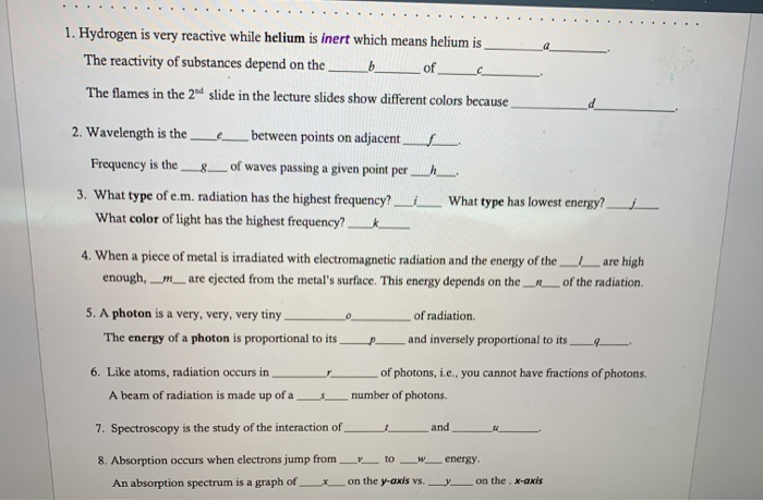 Solved a 1. Hydrogen is very reactive while helium is inert | Chegg.com
