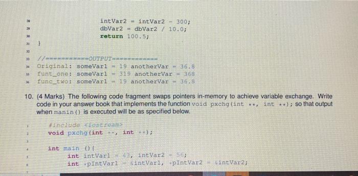 Solved 9. (2 Marks) Study the code below and the output | Chegg.com