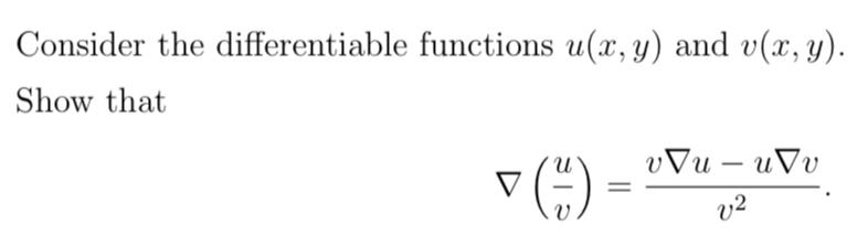 Solved Consider the differentiable functions u(x,y) ﻿and | Chegg.com