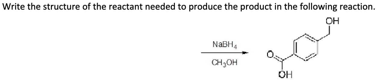 Solved Write the structure of the reactant needed to produce | Chegg.com