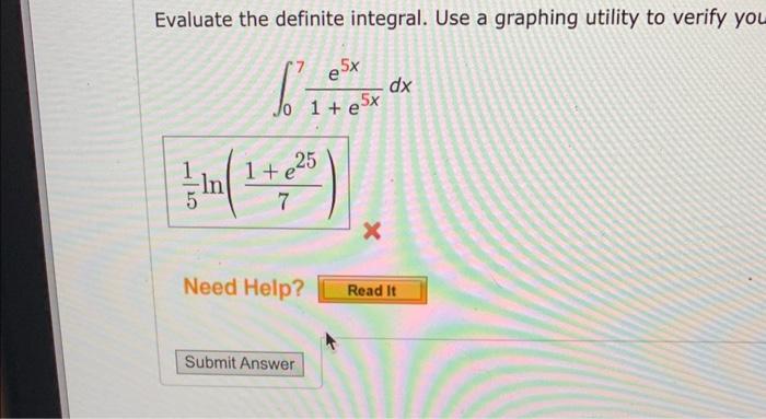 Solved Evaluate the definite integral. Use a graphing | Chegg.com