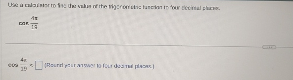 Solved Use a calculator to find the value of the | Chegg.com