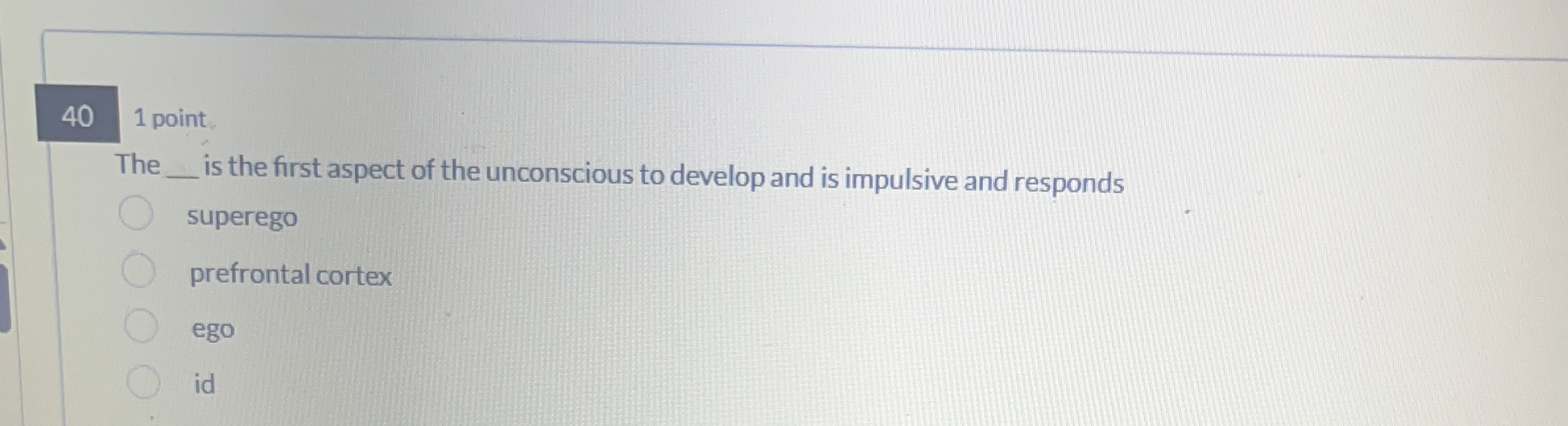 Solved 401 ﻿pointThe q, ﻿is the first aspect of the | Chegg.com