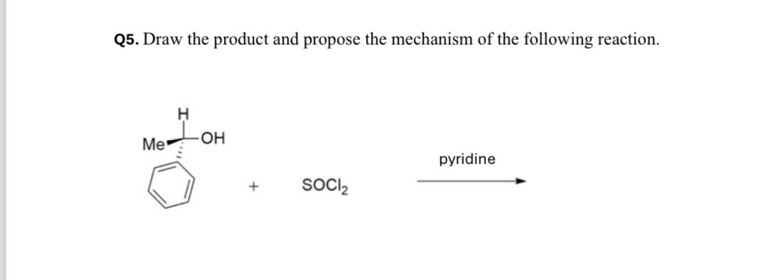 Solved Q5. ﻿Draw the product and propose the mechanism of | Chegg.com