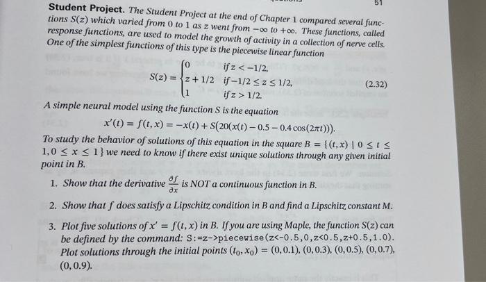 Solved Student Project. The Student Project at the end of | Chegg.com