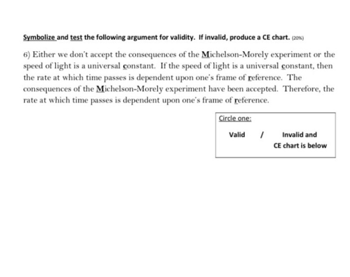 Solved Use the TF method to determine if each argument is | Chegg.com