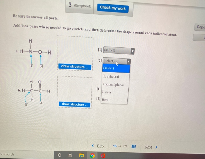 Solved [1] [2] Check my work Be sure to answer all parts. | Chegg.com