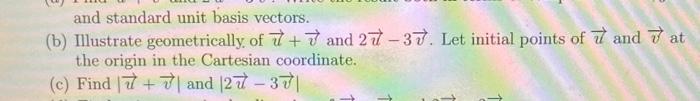Solved Let u= and v= and standard unit basis | Chegg.com