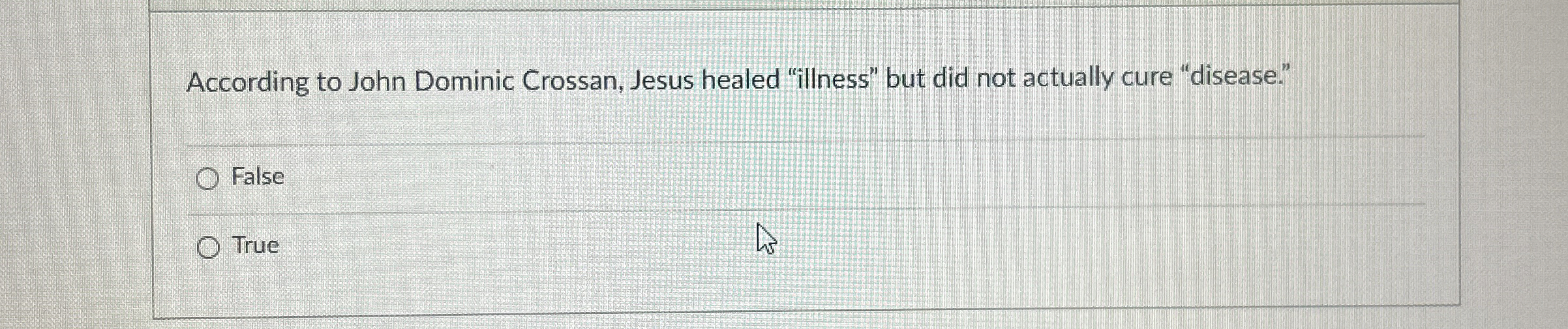 Solved According to John Dominic Crossan, Jesus healed | Chegg.com