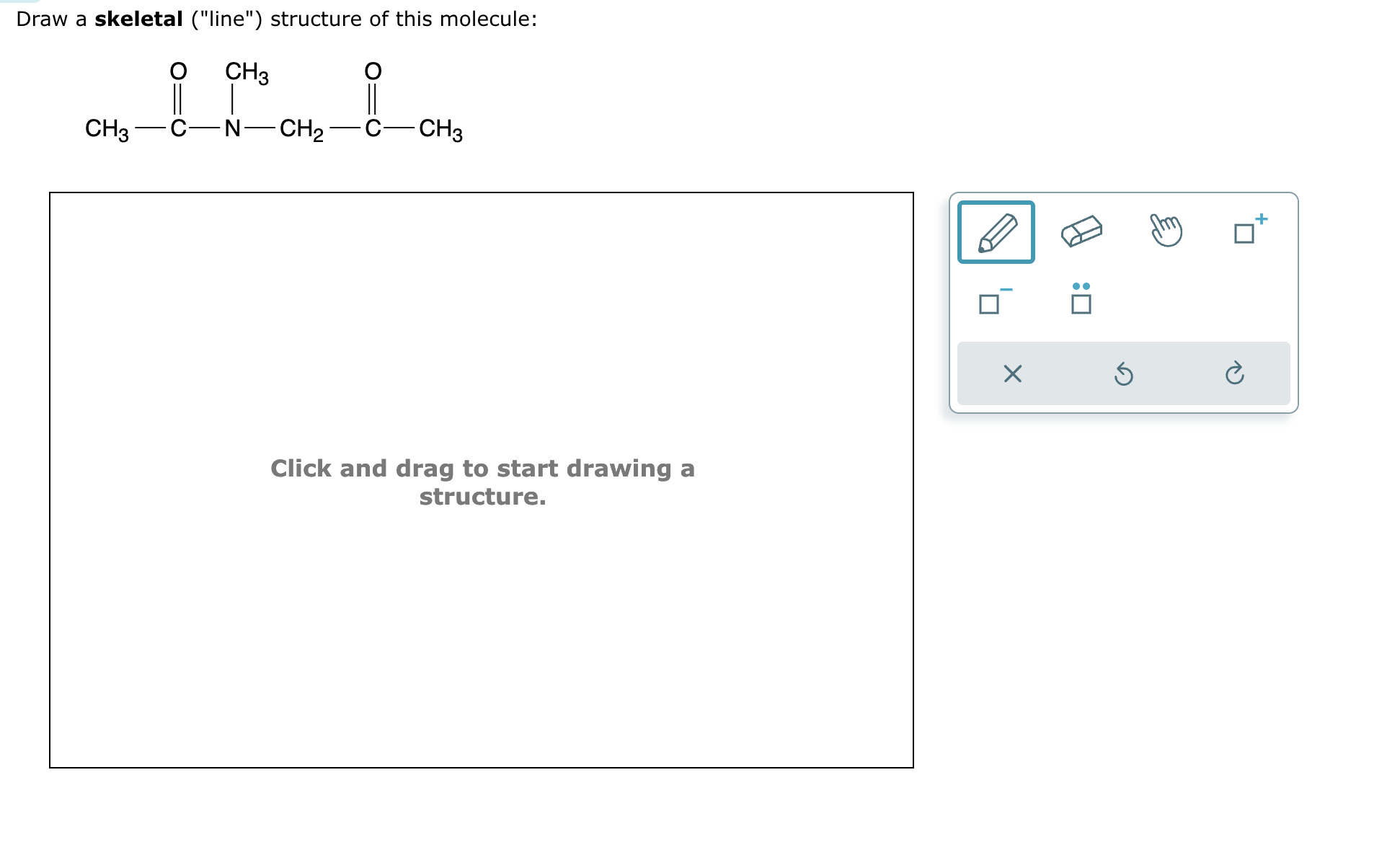 Solved Draw a skeletal ("line") ﻿structure of this | Chegg.com