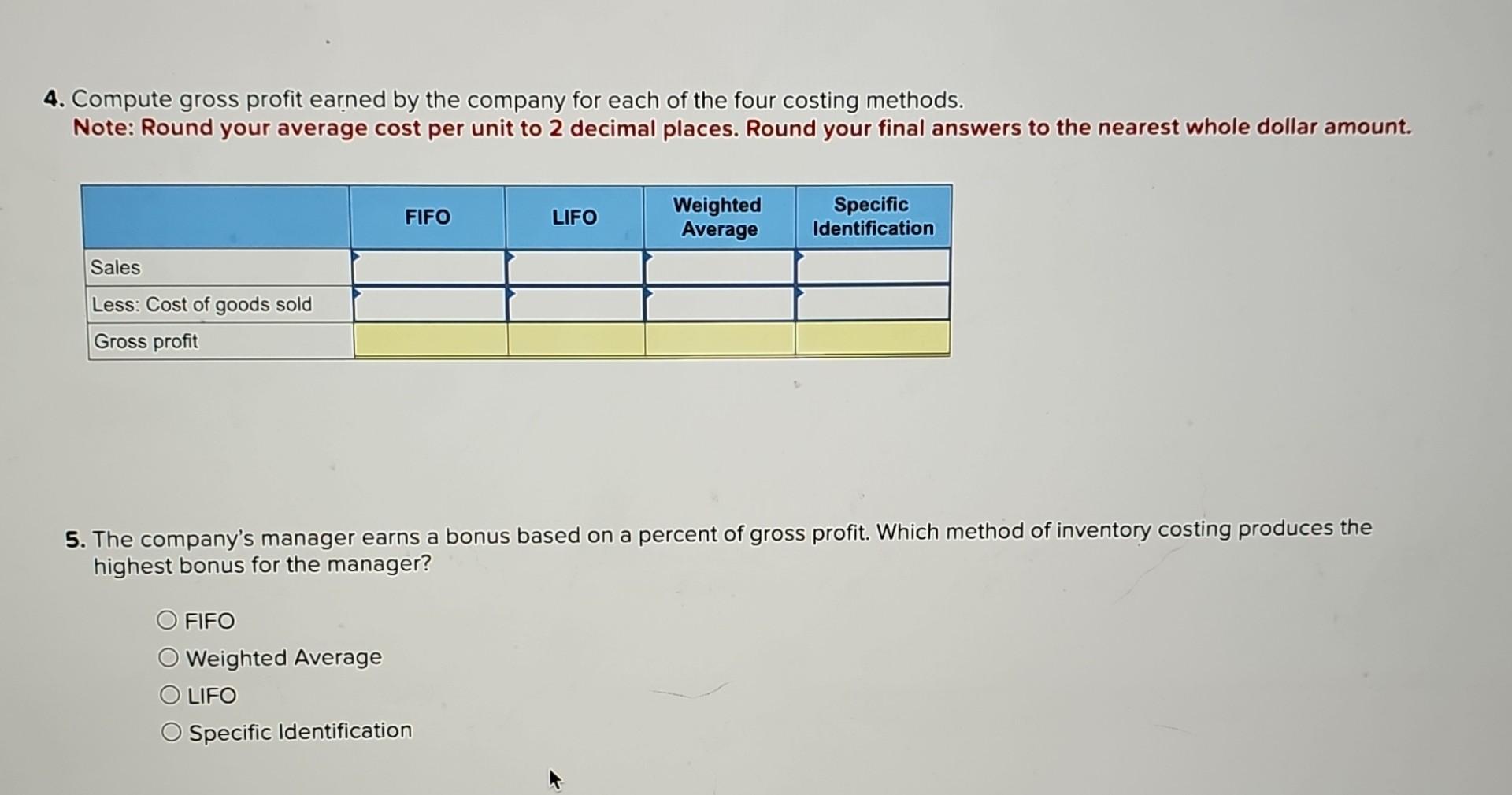 Solved 1. Compute cost of goods available for sale and the | Chegg.com