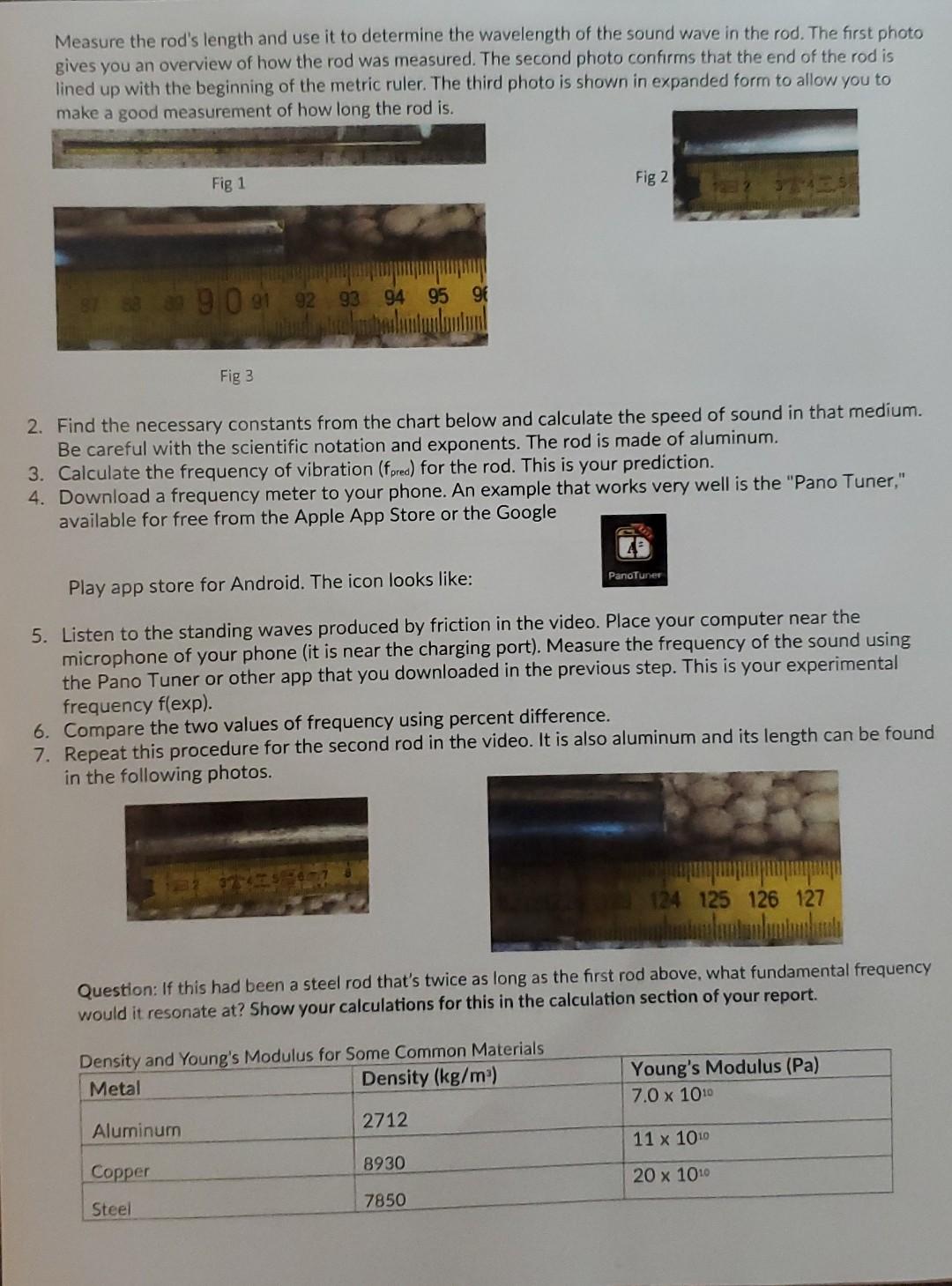 Measure the rod's length and use it to determine the | Chegg.com