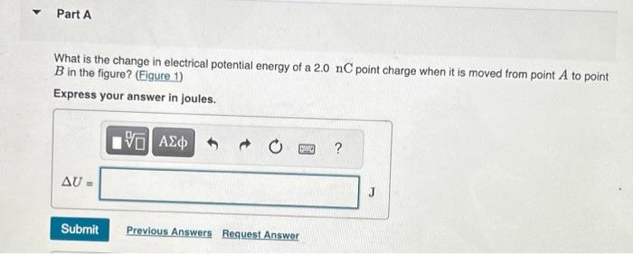 Solved What is the change in electrical potential energy of | Chegg.com