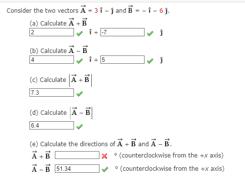 Solved Consider the two vectors vec(A)=3hat(i)-hat(j) ﻿and | Chegg.com