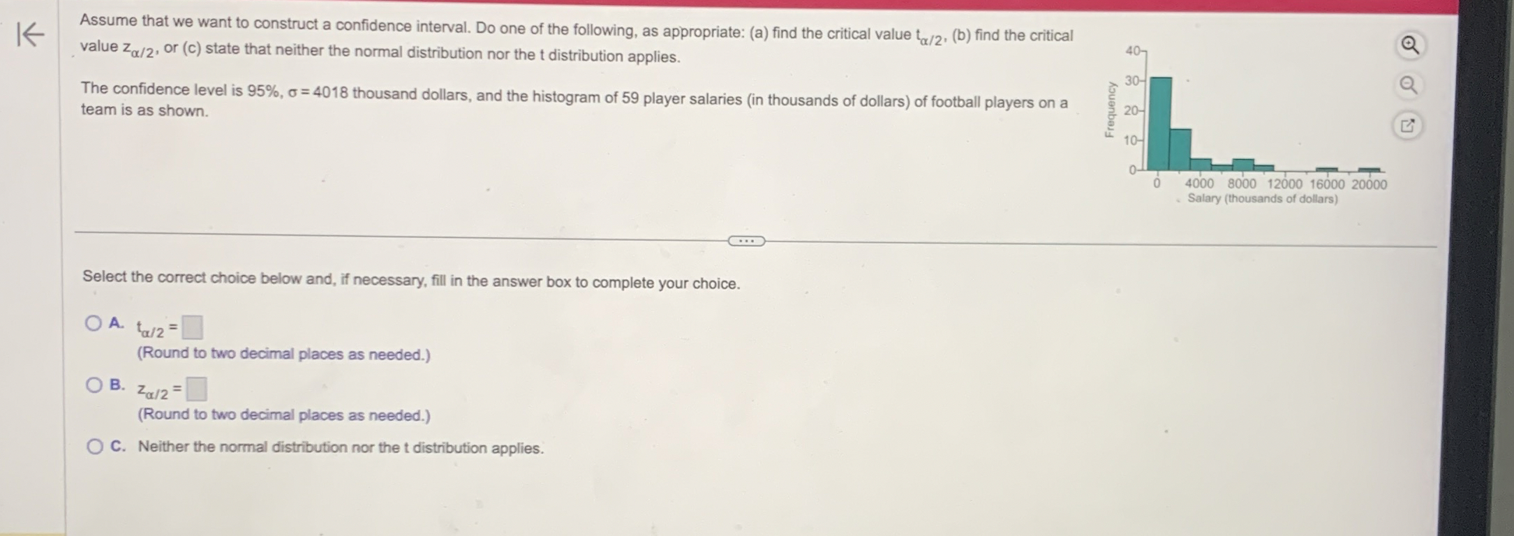 Solved Assume that we want to construct a confidence | Chegg.com