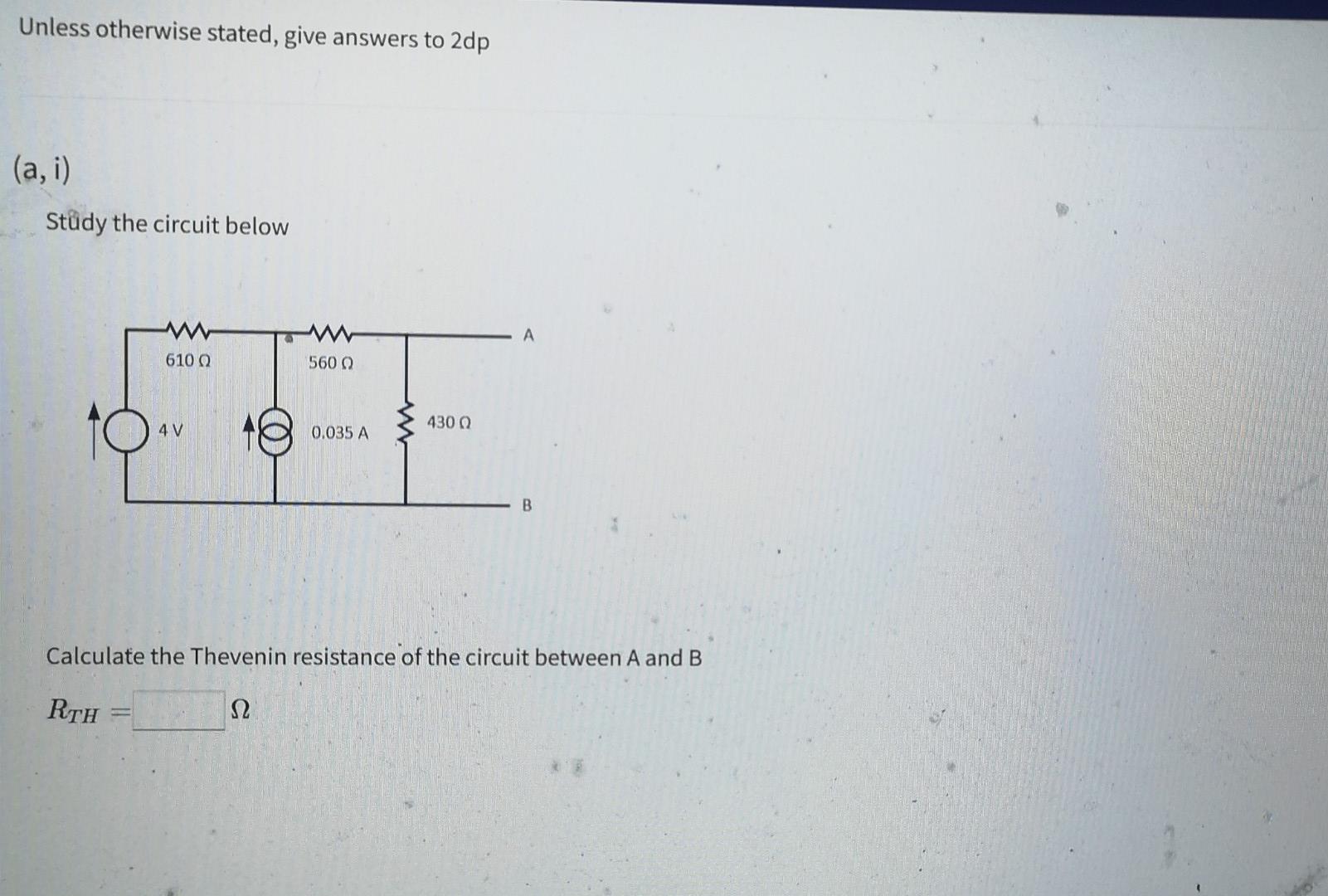 Solved Unless otherwise stated, give answers to 2dp (a, i) | Chegg.com