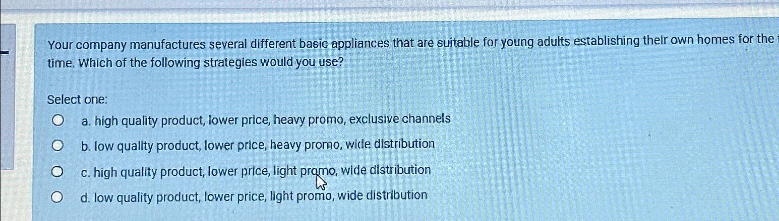 Solved Your company manufactures several different basic | Chegg.com