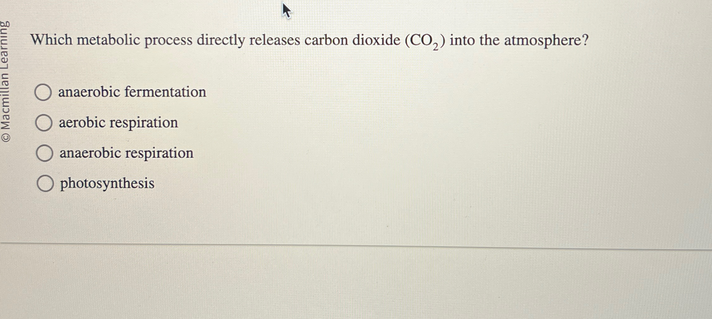Solved Which metabolic process directly releases carbon | Chegg.com