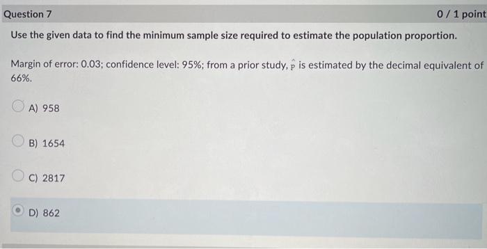Solved Use the given data to find the minimum sample size | Chegg.com