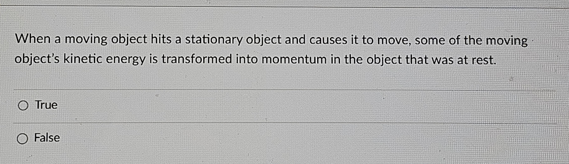 Solved When a moving object hits a stationary object and | Chegg.com