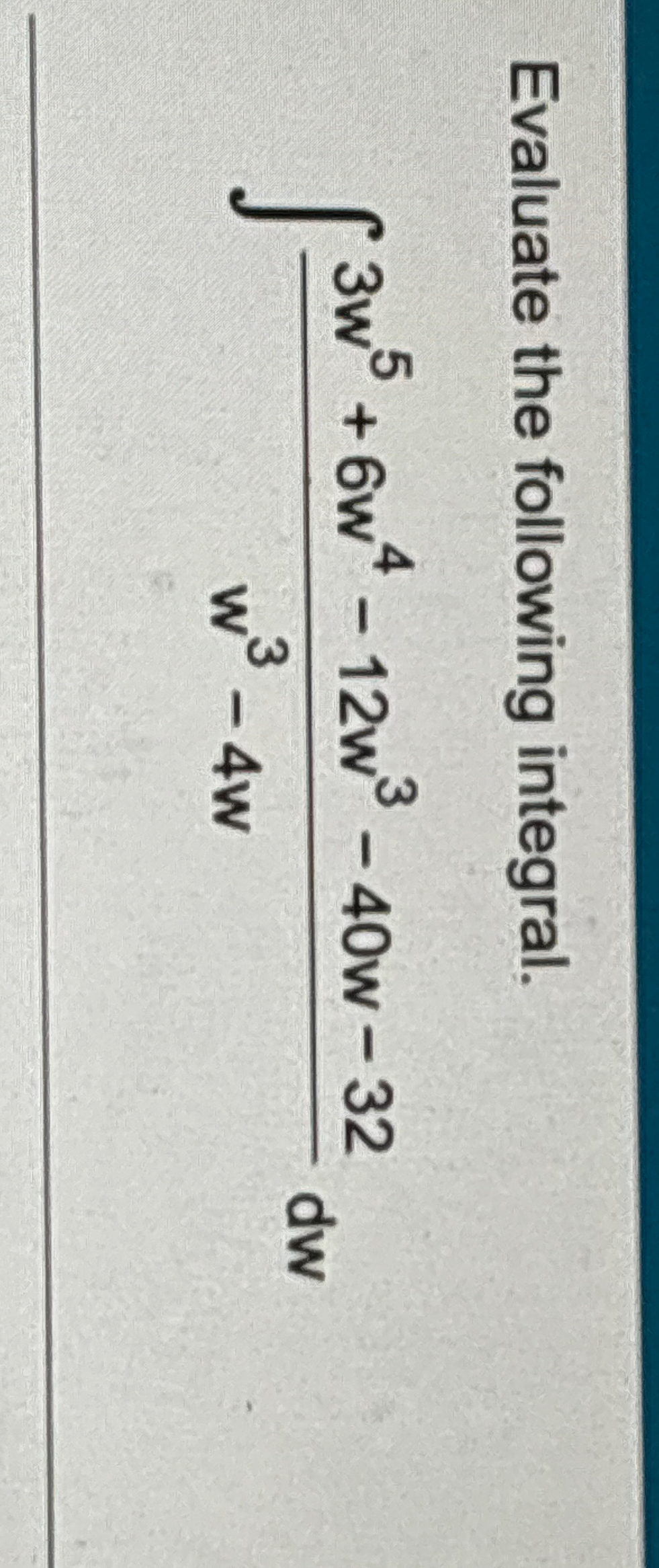 Solved Evaluate the following | Chegg.com