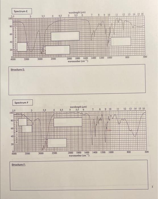 Structure A: Structure B:Structure C: 2Structure E: | Chegg.com