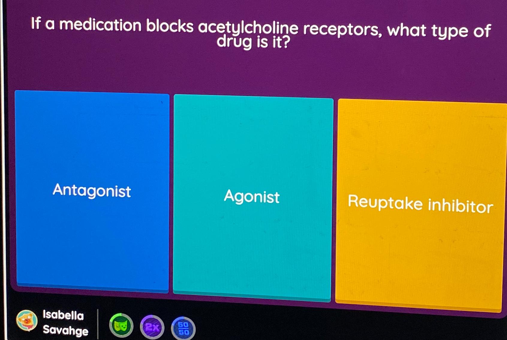 Solved If a medication blocks acetylcholine receptors, what | Chegg.com