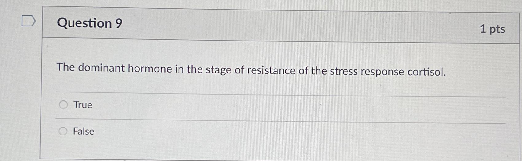 Solved Question 91 ptsThe dominant hormone in the stage of | Chegg.com Solved Question 91 ptsThe dominant hormone in the stage of | Chegg.com