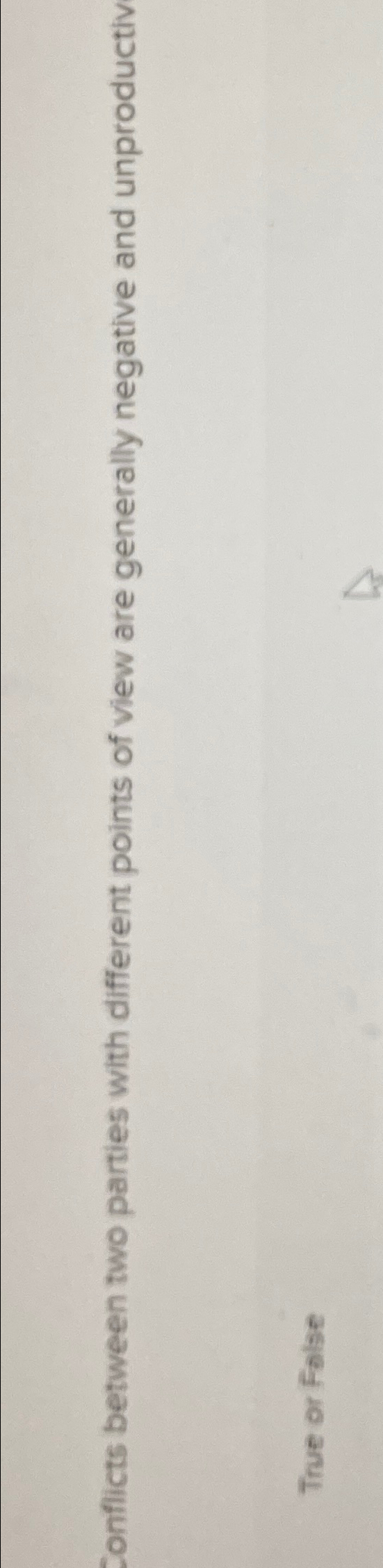 Solved Conflicts between two parties with different points | Chegg.com