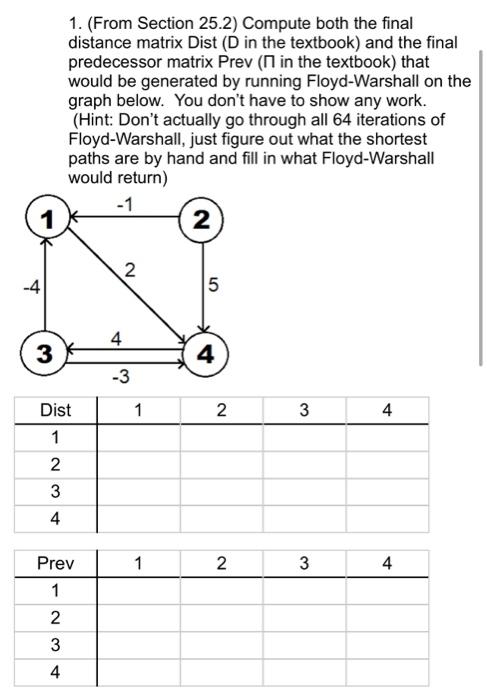 Solved 1. (From Section 25.2) Compute both the final | Chegg.com