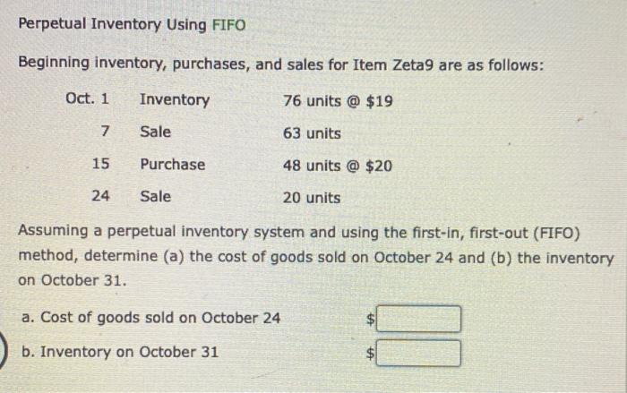 Solved Periodic Inventory Using FIFO, LIFO, and Weighted | Chegg.com
