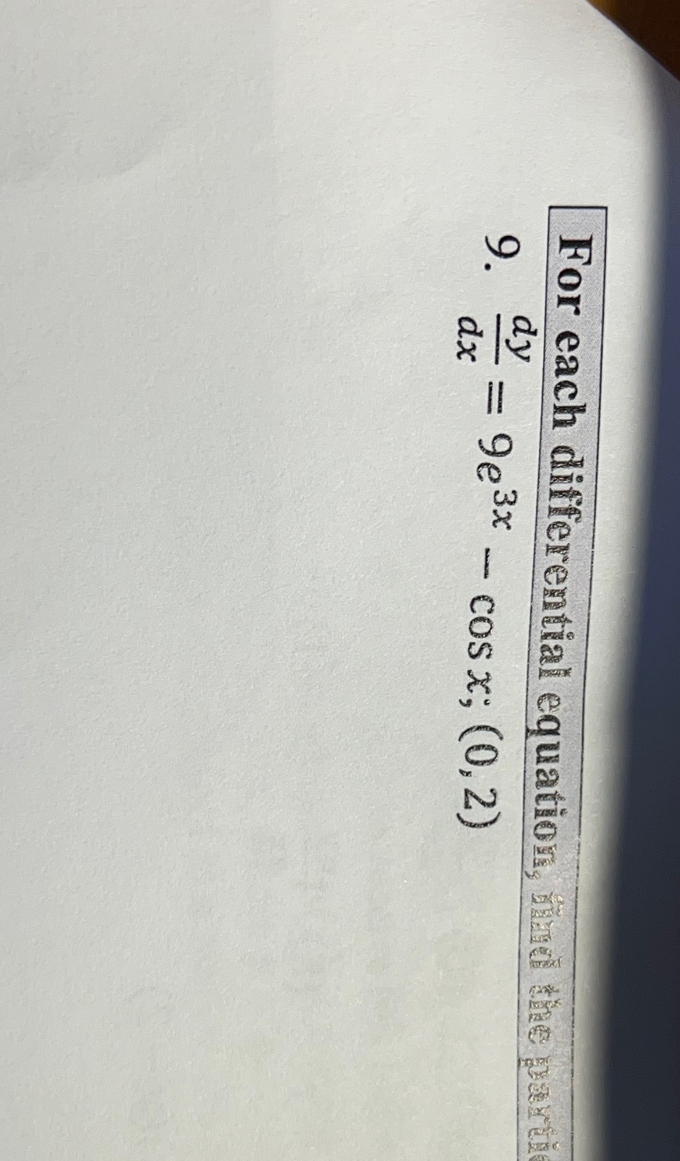 Solved For each differential equation, suat the | Chegg.com
