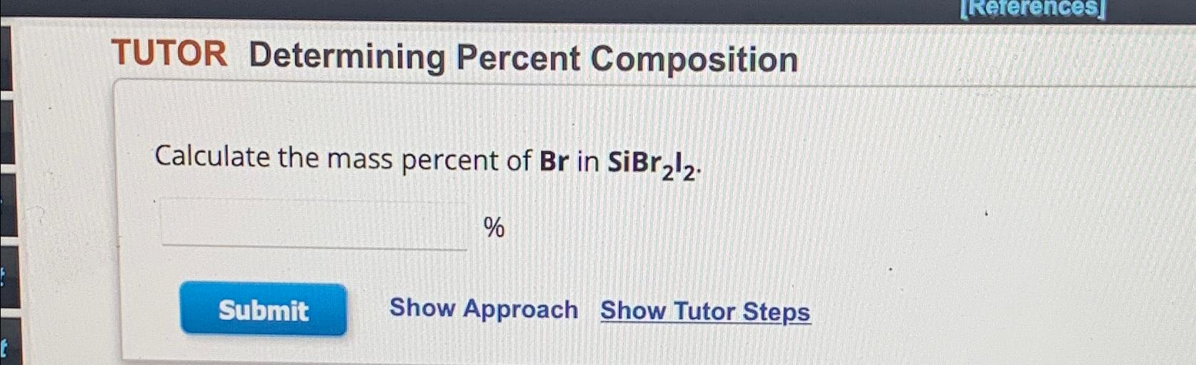 Solved TUTOR Determining Percent CompositionCalculate the | Chegg.com