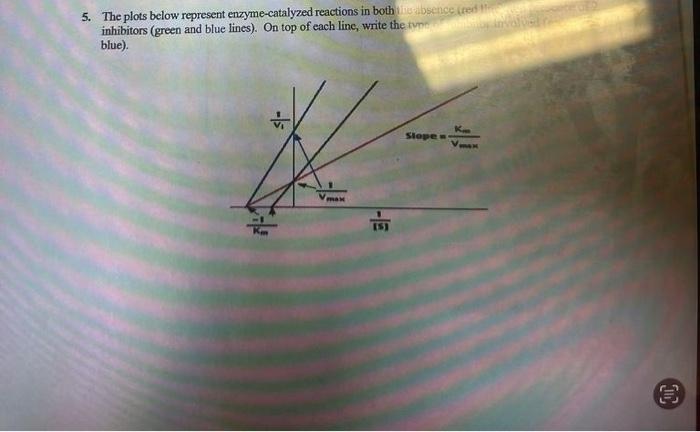 Solved 5. The plots below represent enzyme-catalyzed | Chegg.com