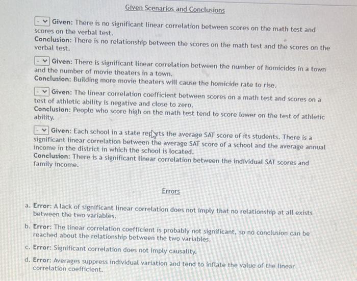 Solved Given: There is no significant linear correlation | Chegg.com