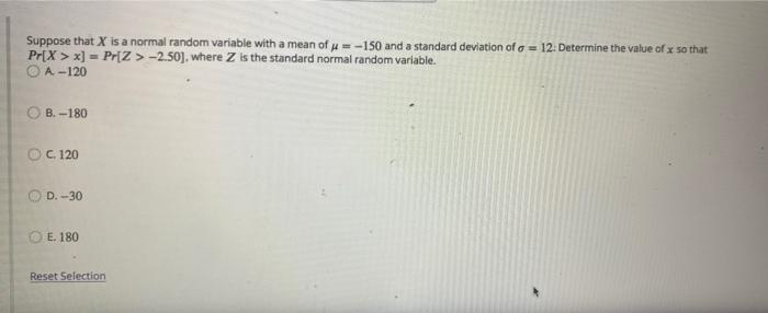 Solved Suppose that X is a normal random variable with a | Chegg.com