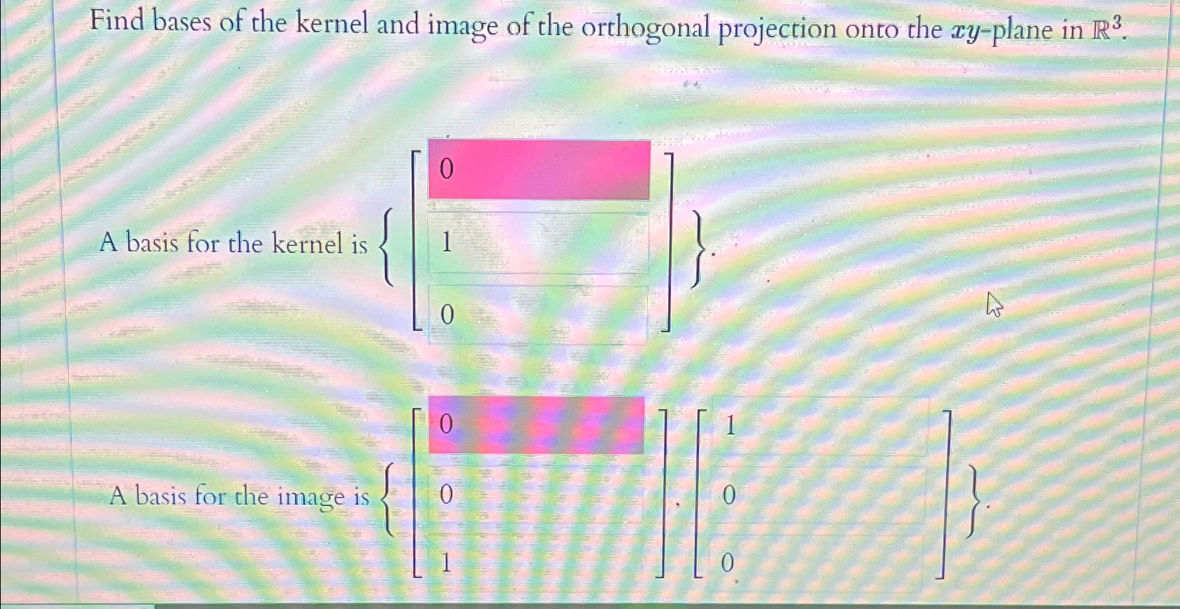 Solved Find bases of the kernel and image of the orthogonal | Chegg.com
