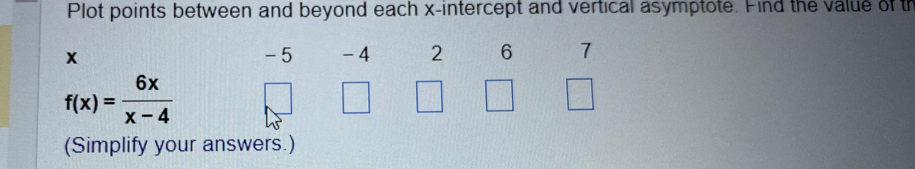 Solved Plot points between and beyond each x-intercept and | Chegg.com