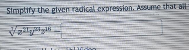 Solved Simplify the given radical expression. Assume that | Chegg.com
