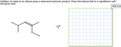 Solved Addition of water to an alkyne gives a keto-enol | Chegg.com