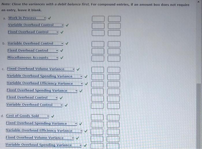 Solved Overhead Variances, Four-Variance Analysis, Journal | Chegg.com