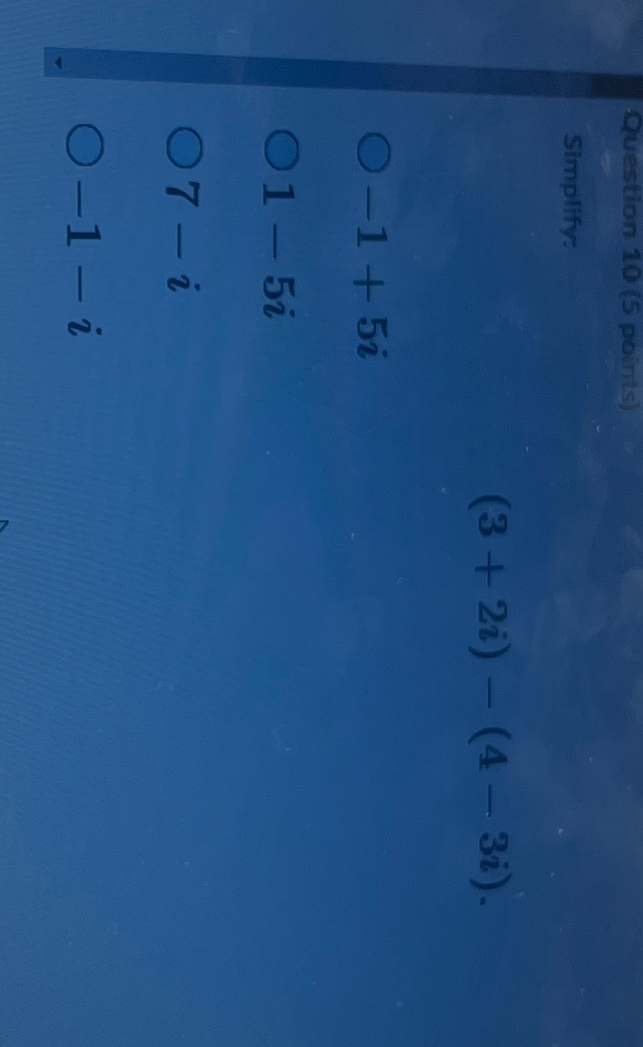 Solved Question 10 (5 | Chegg.com