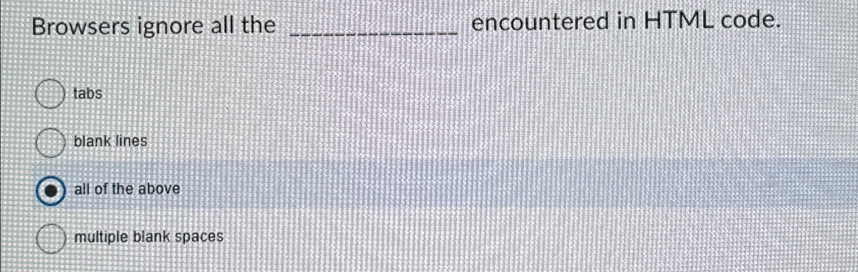 Solved Browsers Ignore All The Encountered In Html
