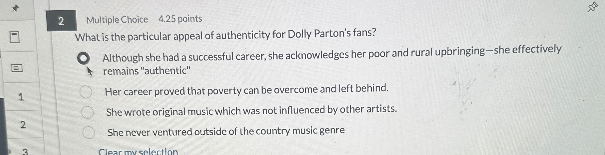 Solved 2Multiple Choice 4.25 ﻿pointsWhat is the particular | Chegg.com