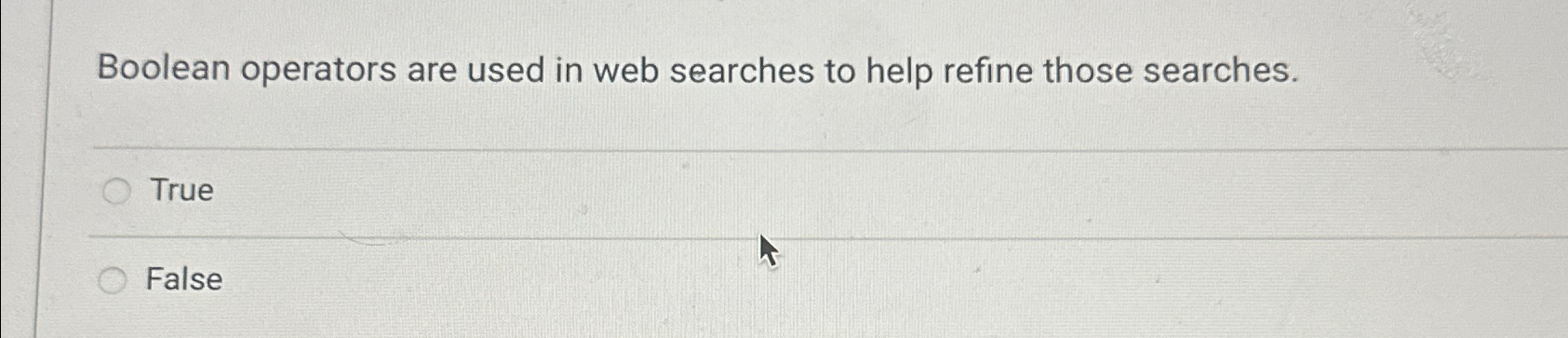 Solved Boolean operators are used in web searches to help | Chegg.com