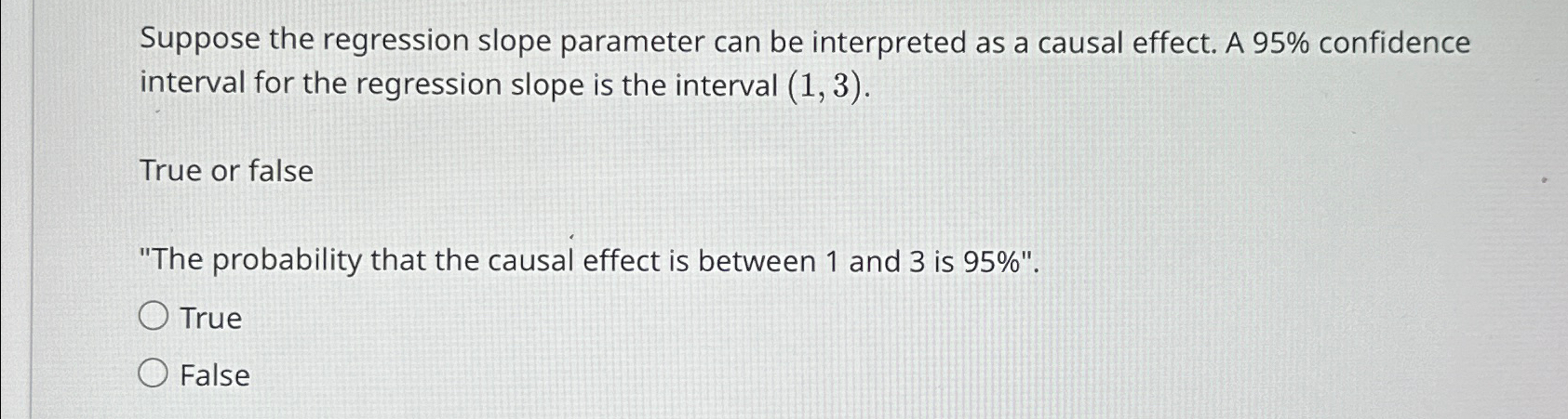 Solved Suppose the regression slope parameter can be | Chegg.com