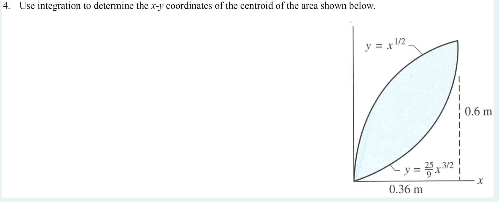 Solved 4. ﻿Use integration to determine the \( ﻿x-y \) | Chegg.com