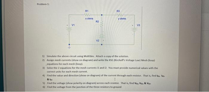 Problem 1: 1) Simulate the above circuit using | Chegg.com