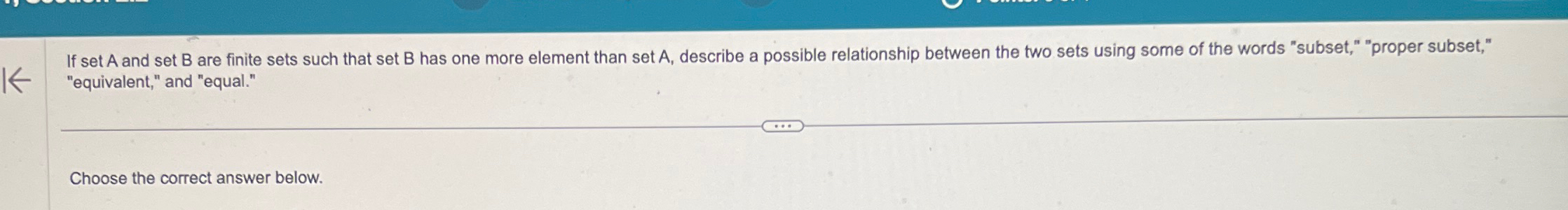 Solved If set A and set B ﻿are finite sets such that set B | Chegg.com