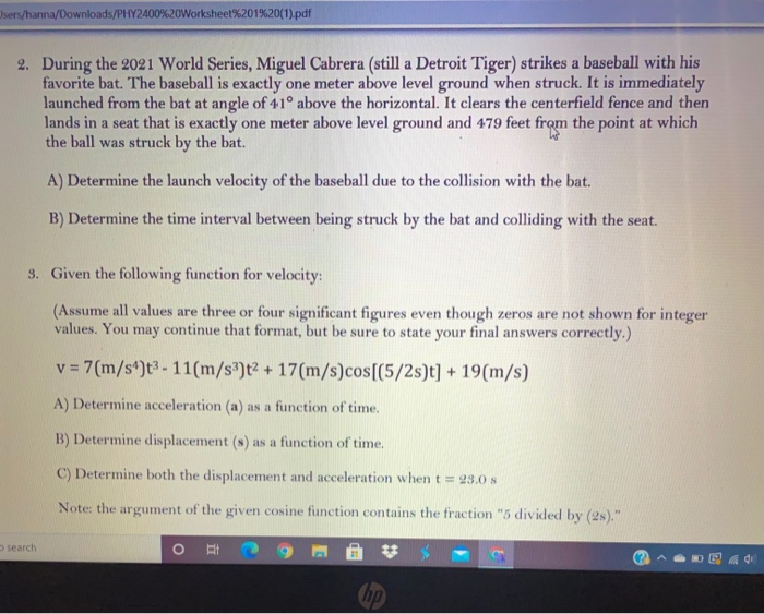 Solved Solve each problem showing all work and using | Chegg.com